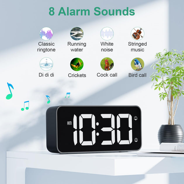 Mains Powered Alarm Clock with UK Plug (Model: 8813) – CHEREEKI